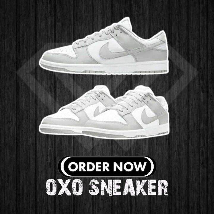 NIKE Sneakers DUNK LOW RETRO White Grey Mist SHOES | Lazada PH