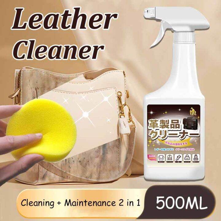 Japan 500ml Leather Bag Cleaner for Leather Bag Sofa Leather Cleaner ...