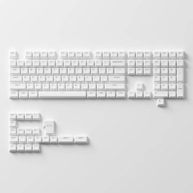 Akko ASA Shine-through Keycap Set 131-Key Transparent Backlit Keycaps ...