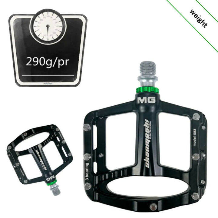 Wellgo MG-1 Magnesium Alloy Body Cr-Mo Spindle DU Sealed Bearings Pedal ...