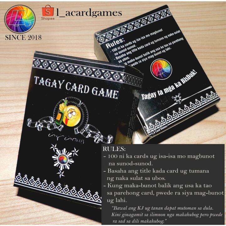 BISAYA/Cebuano Tagay Card Game (100 cards) | Lazada PH