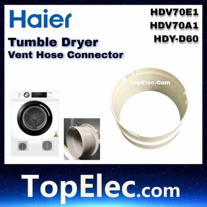 HAIER Tumble Dryer Vent Hose Connector Adapter Joiner Ring HDY-D60 ...