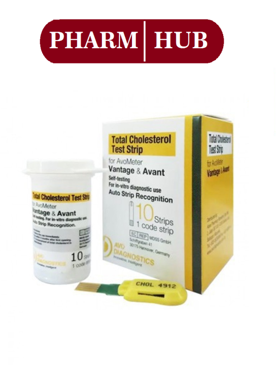 Avo Avometer Cholesterol Test Strip for Vantage and Avant 10’s (EXP 04/ ...