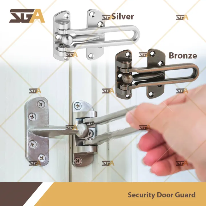 YEROY Stainless Steel Security Door Guard, Security Door Lock | Lazada