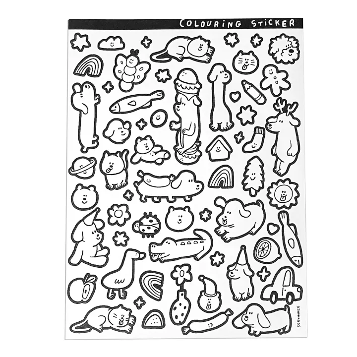 ssktmmee - Sticker (colouring) | Lazada.co.th