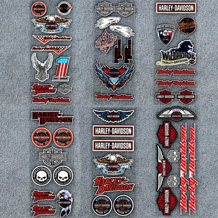 Harley Davidson Accessories Motorcycle Sticker Retro Style Reflective ...
