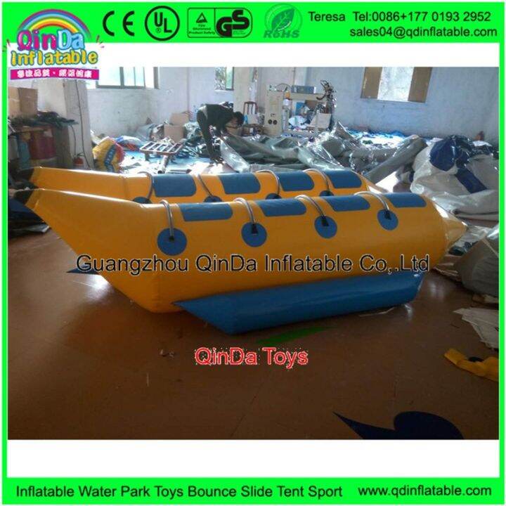 8 Person Inflatable Ski Flotation 2 Tube Banana Boat Towables Water ...