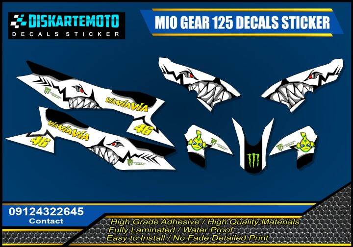 Mio Mio Gear 125 Decals Sticker | Lazada PH