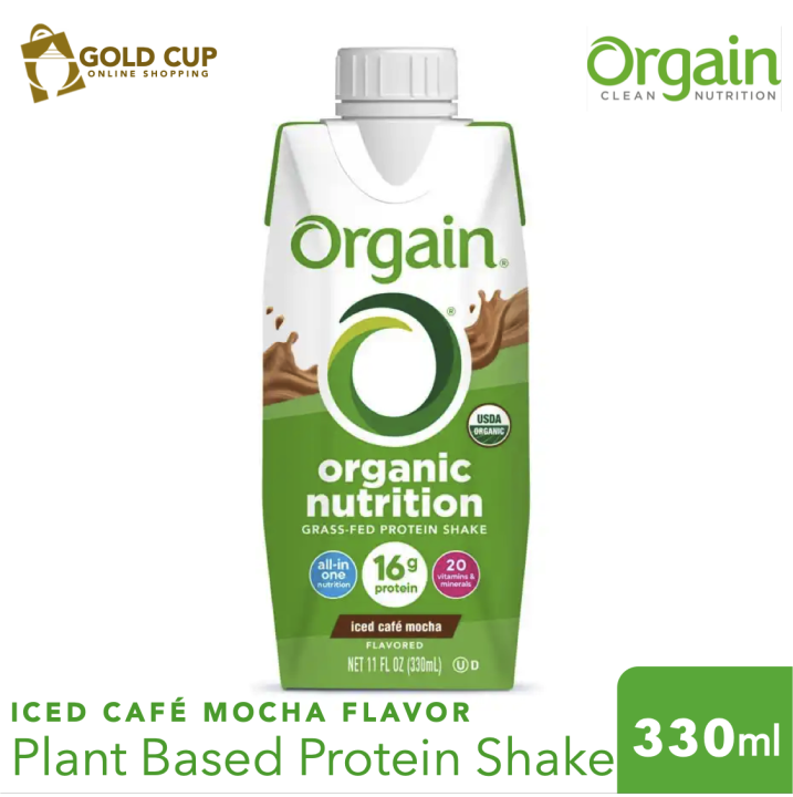 Orgain Organic Nutritional Shake Iced Cafe Mocha 330ml | Lazada PH