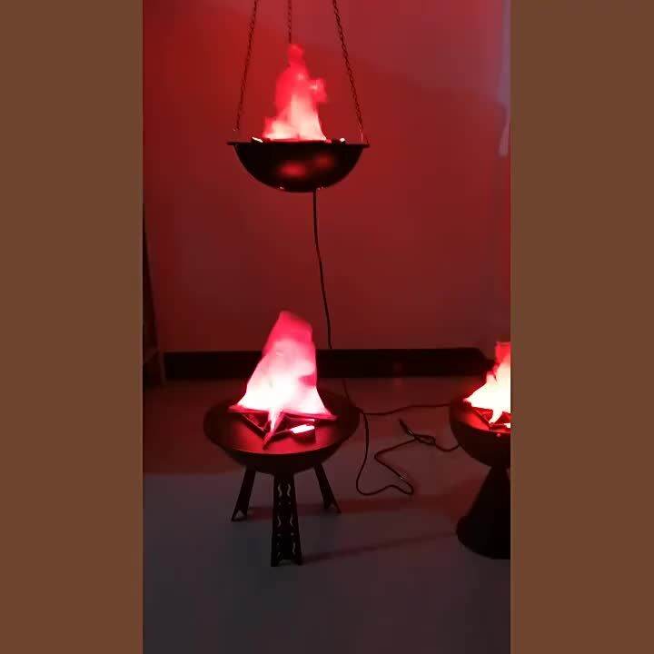 Electronic zier Lamp Hanging Flame Light Flickering Fake Fire ...
