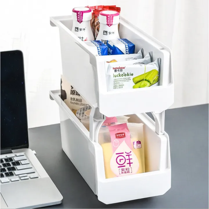 Stackable Container Storage Box Rack Component Shelves PE Vegetable ...