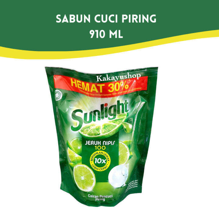 SUNLIGHT Sabun Pencuci Piring Refill 910 ML | Lazada Indonesia