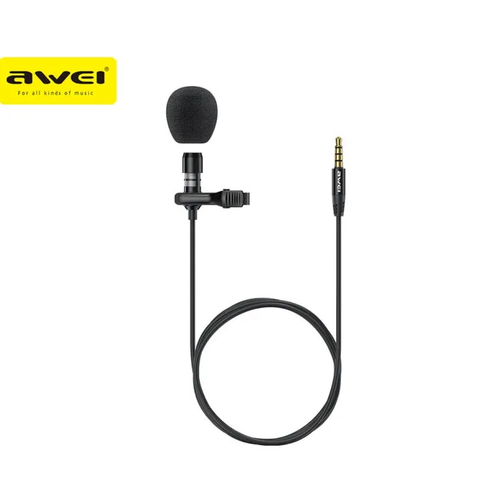 Awei MK1 3m Length Clipper Microphone Live Broadcast, Program Interview ...