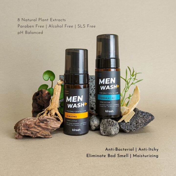 Kirseh Men Wash with Ginseng or Tongkat Ali / Intimate Masculine Wash ...