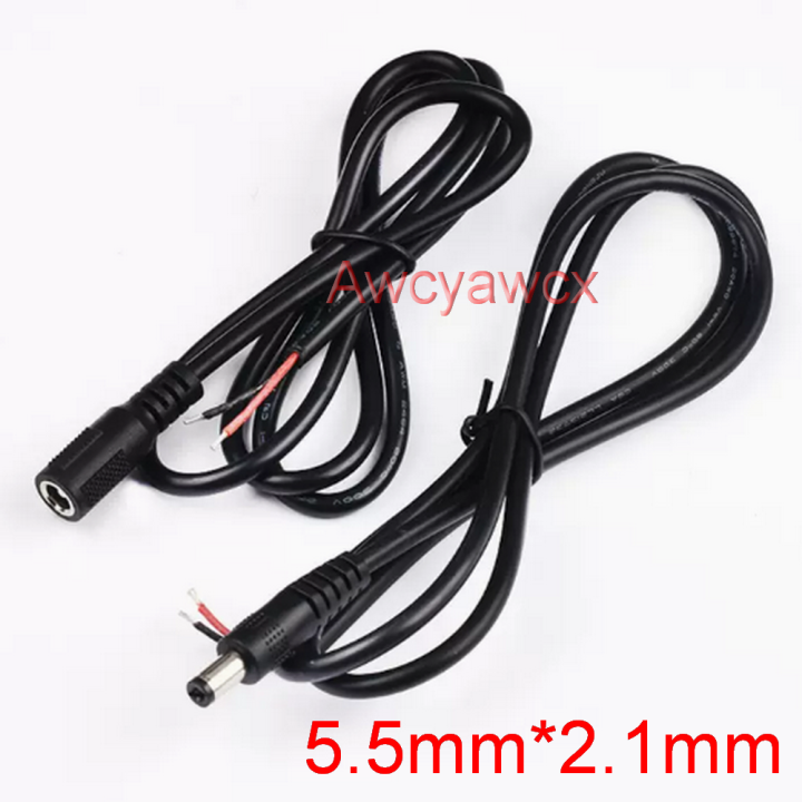 AC DC Jack 5.5mm 2.1mm Power Charger Extension Cable 0.4M 40cm CCTV LCD LED light strip Socket ...