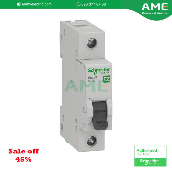 Schneider Aptomat 1 Pha 40A, Át tép , Cầu dao tự động,Attomat, MCB, CB tép Easy9 1P Schneider ...