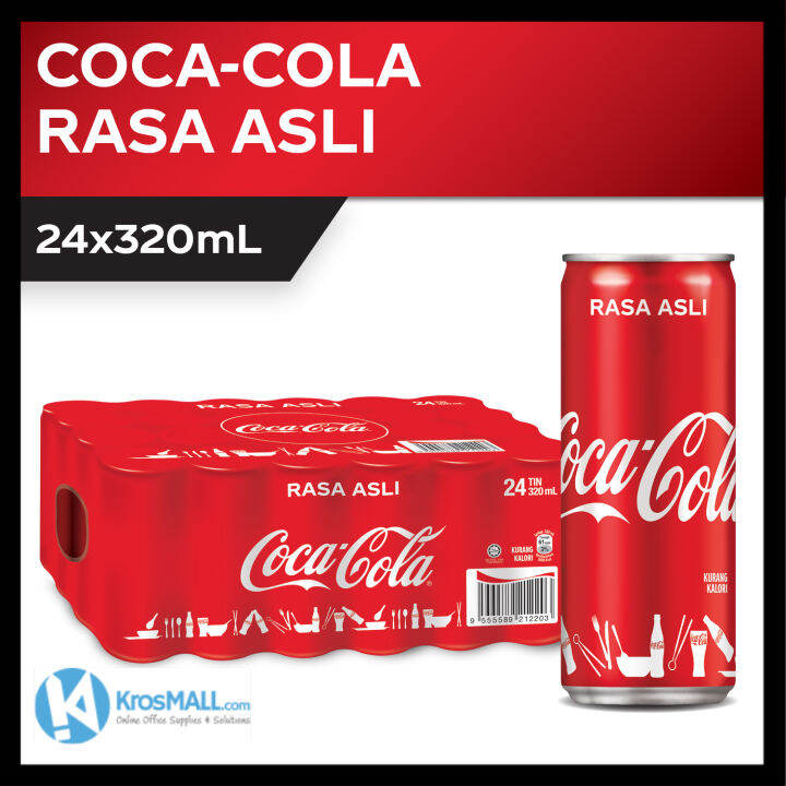 Coca-Cola Rasa Asli Less Calorie 320ml x 24 | Lazada