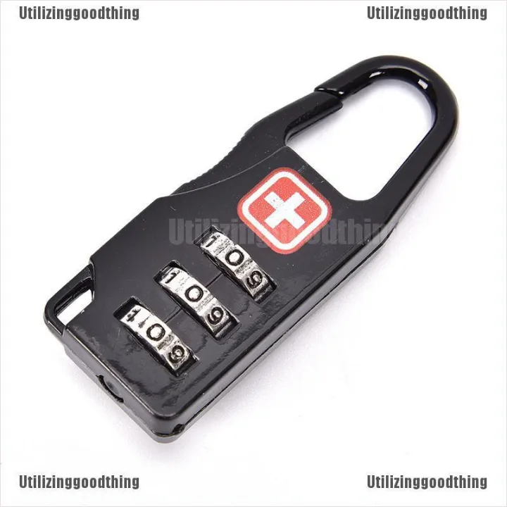 【COD√ 】 Alloy 3 Dial Safe Number Code Padlock Combination Travel ...