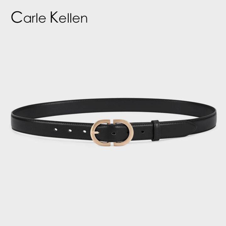 UNIQLO J.lindeberg CarleKellen เข็มขัดแนวโน้มแฟชั่นหนังของผู้หญิงตกแต่ง ...