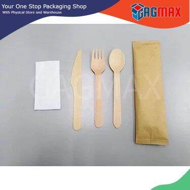 100pcs Bio-Cutlery Set (Machine Packed) | Lazada PH