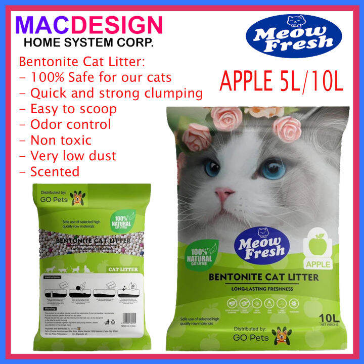 Meow Fresh Cat Litter APPLE 5L AND 10L | Lazada PH