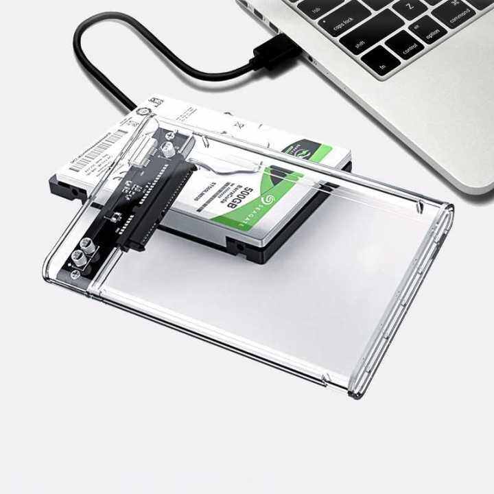 Hard Disk Enclosure 2.5 Inch Transparant SATA Reader USB 3.1 Simple Dan ...