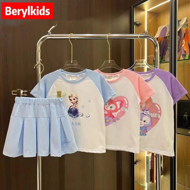 Beryl kids🌸ชุดเด็กผู้หญิง เสื้อผ้าเด็กผญ🎀แบบเกาหลีเสื้อผ้าเด็กผู้หญิง กระโปรงพับเพียบชุดแฟชั่น ...