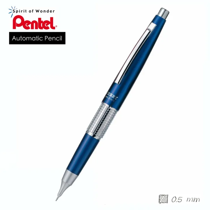 Pentel ดินสอกด เพนเทล Kerry P1035 0.5mm - สีน้ำเงิน | Lazada.co.th