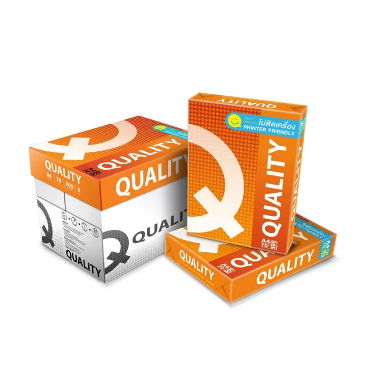 ส่งด่วน! ควอลิตี้ กระดาษถ่ายเอกสาร A4 70 แกรม 500 แผ่น x 5 รีม QUALITY ...