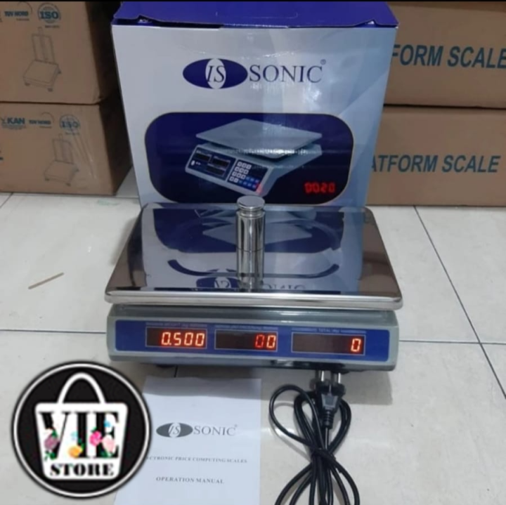 TIMBANGAN SONIC CAP 30KG/TIMBANGAN BUAH DIGITAL/TIMBANGAN LAUNDRY ...