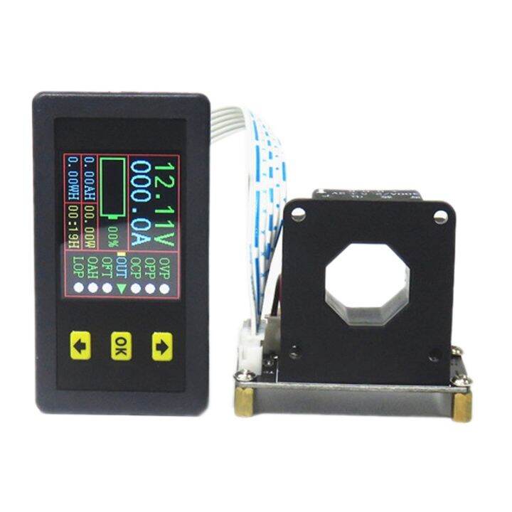 DC 90V 500A Digital Voltmeter Ammeter Voltage Current KWh Watt Meter ...