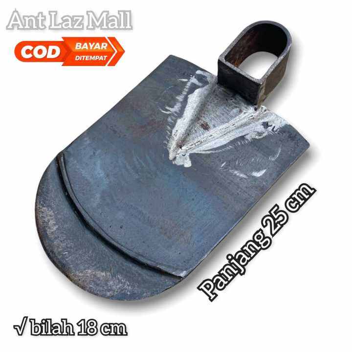 Cangkul Model Terek 100% Anti Lengket - Pacul Terek 18 CM Baja Asli ...