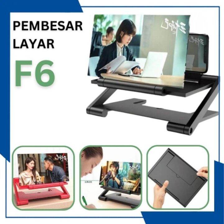 KACA PEMBESAR LAYAR HP SMARTPHONE 3D / SCREEN F6 LIPAT PORTABLE ...