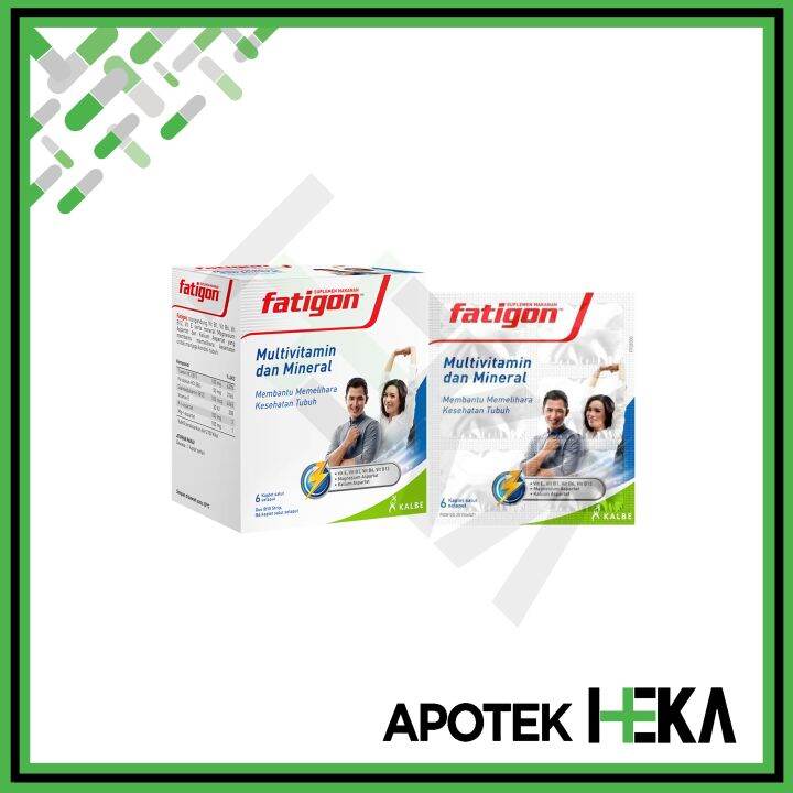 Fatigon Multivitamin dan Mineral 1 Box isi 10x6 Kaplet | Lazada Indonesia