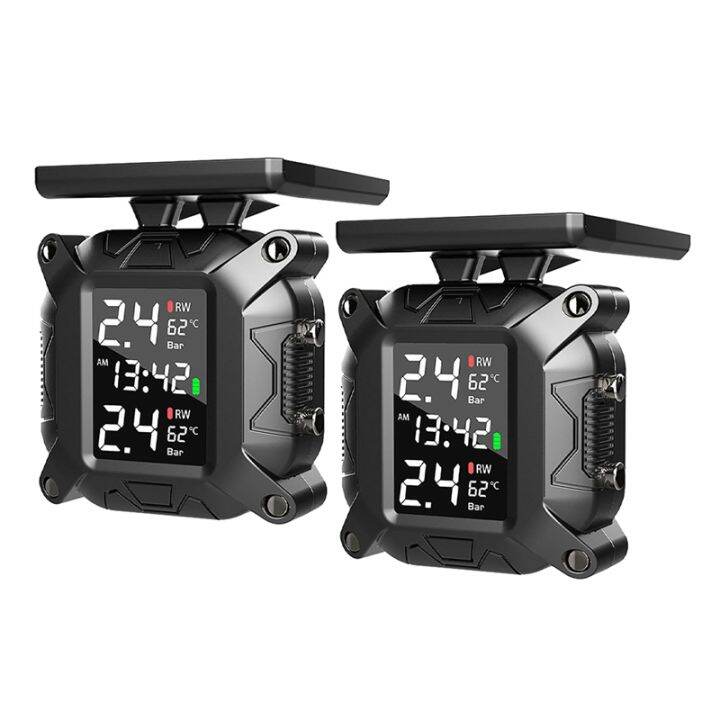 【Ready Stock&COD】2X Wireless Motorcycle TPMS Tire Pressure Monitoring ...