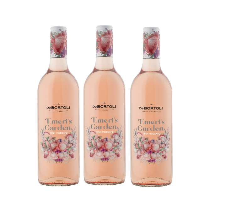 WINE BUNDLE TRIO: EMERI'S GARDEN PINK MOSCATO 750ML (TOTAL 3 BOTTLES ...