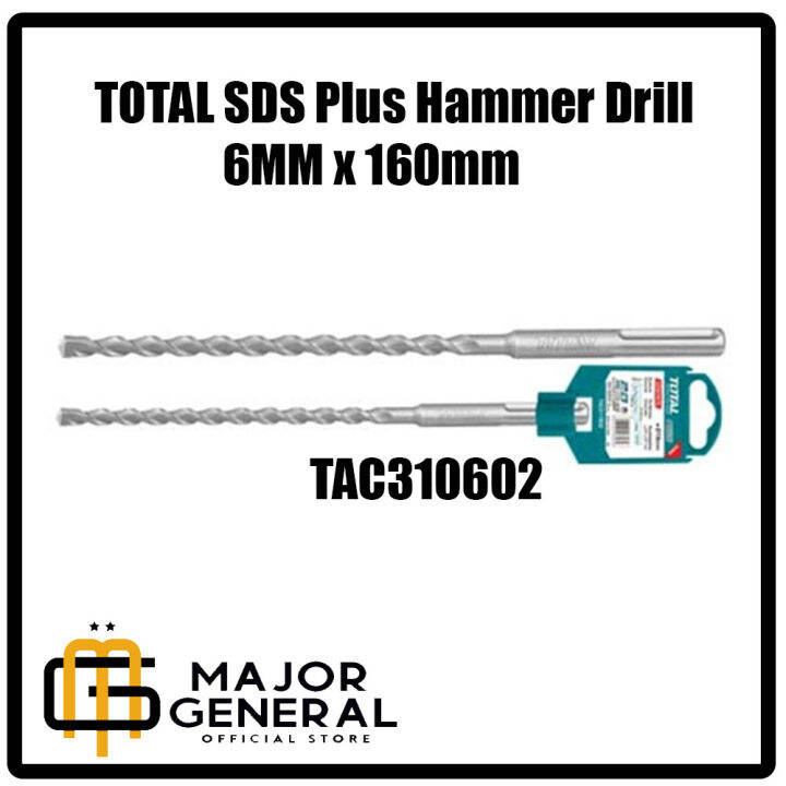TOTAL SDS PLUS HAMMER DRILL 6MMx160MM | Lazada PH