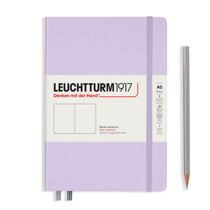Leuchtturm1917 Smooth Color Medium (A5) Lilac สมุดโน๊ต Leuchtturm1917 ...