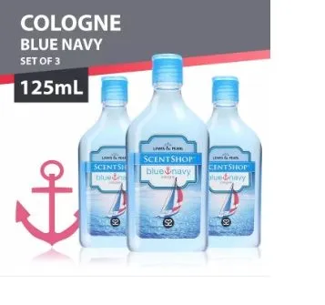Lewis & Pearl ScentShop Cologne Blue Navy (125ml) Set of 3 | Lazada PH