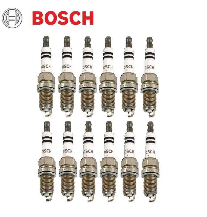12pcs Set Bosch Double Platinum Spark Plug for Mercedes Benz W210 W211 ...