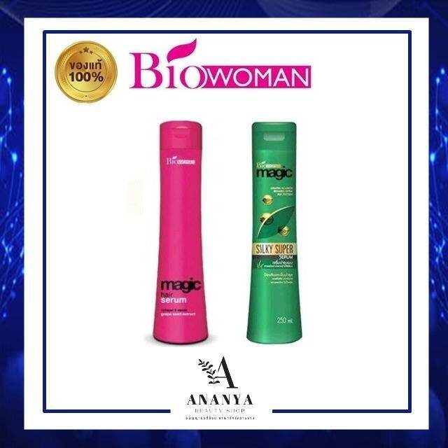 Biowoman Magic Hair Serum 250ml. ไบโอวูเมนส์ เมจิก แฮร์ เซรั่ม Bio ...
