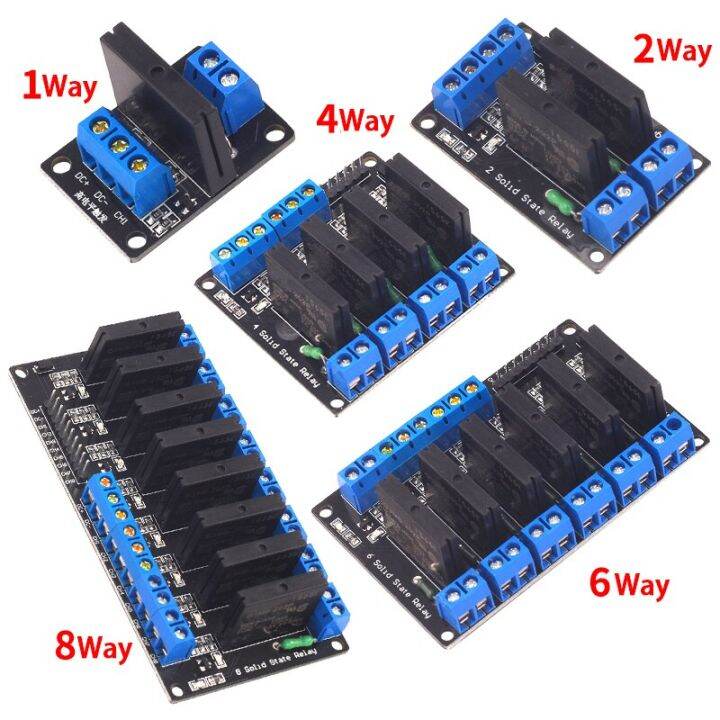 5V Relay 1 2 4 8 Channel SSR High Low Level Solid State Relay Module ...