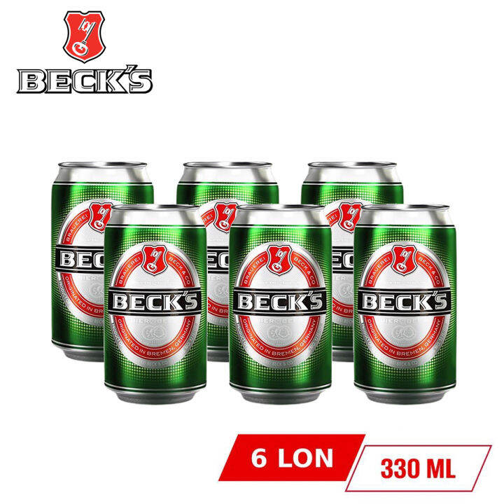 LỐC 6 LON BIA BECK'S 330ML | Lazada.vn