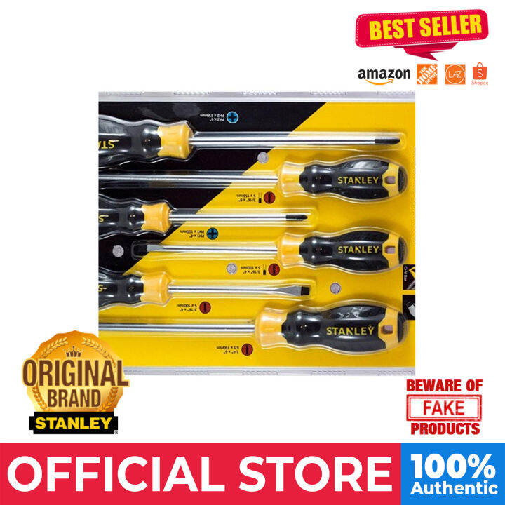 Stanley 6-Piece Cushion Grip Screwdriver Set (STMT66672) | Lazada PH