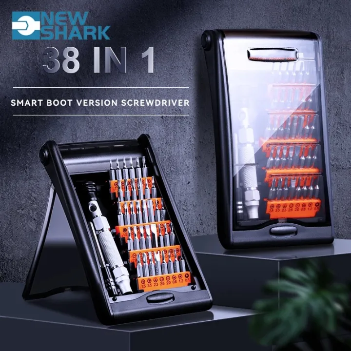 NewShark 38 In 1 Magnetic Precision Screwdriver Bit Set Electric Screw Driver Bits For Laptop ...