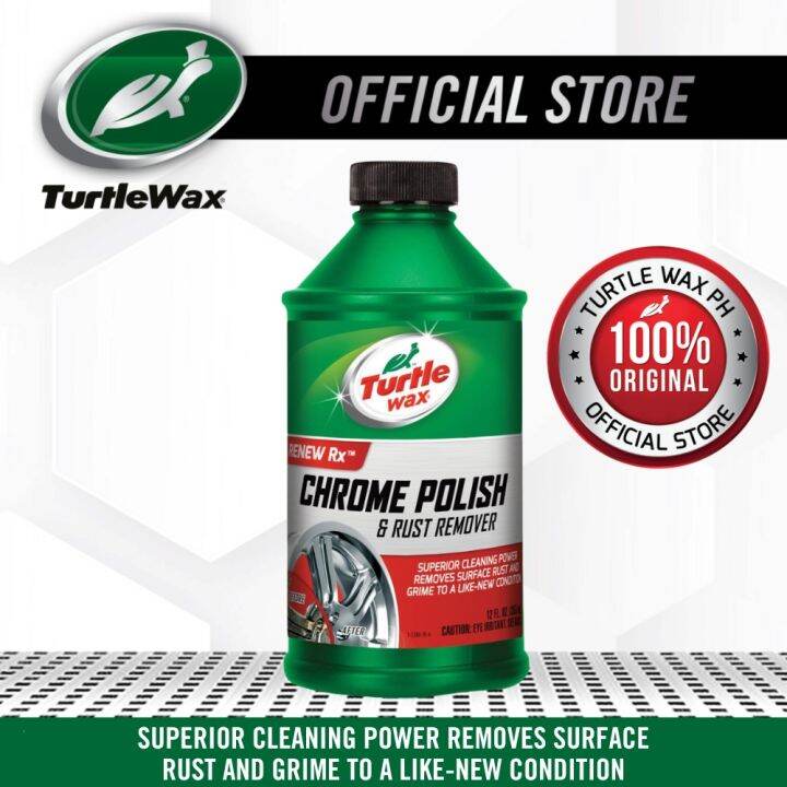 Turtle Wax Chrome Polish & Rust Remover 355ml T280RA | Lazada PH