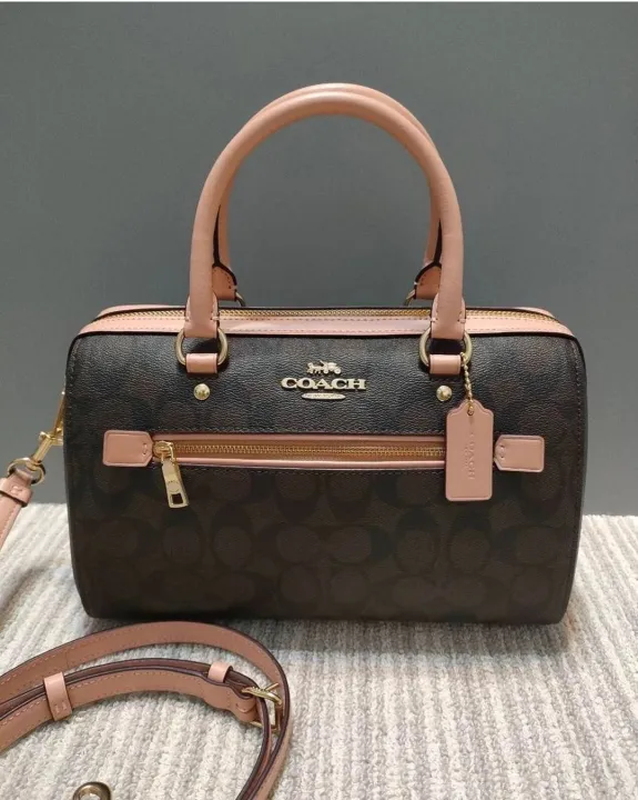 Original F83607 Coach Rowan Satchel In Signature Canvas Crossbody Bag ...