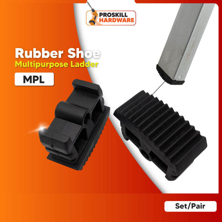 PROSKILL HARDWARE Ladder Rubber Shoes Aluminium Multipurpose Ladder ...
