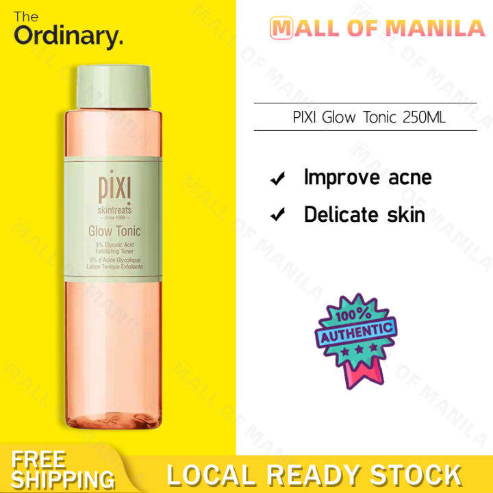 Pixi Glow Tonic 250ML - Facial Toner with Glycolic Acid and Aloe Vera ...