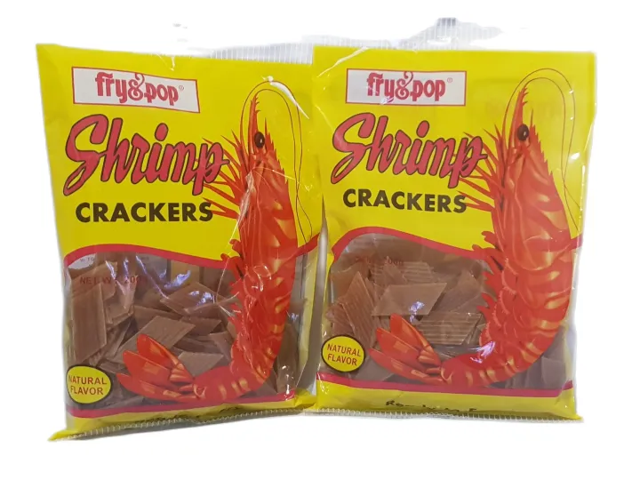 Fry & Pop Shrimp Crackers - Natural Flavor (pack of 2 pieces x 200 ...